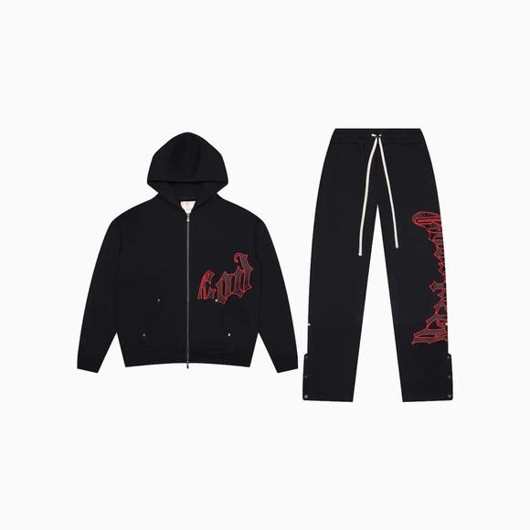 Godspeed | Sweaters | Godspeed Og Logo Sweatsuit V2 Blackred | Poshmark